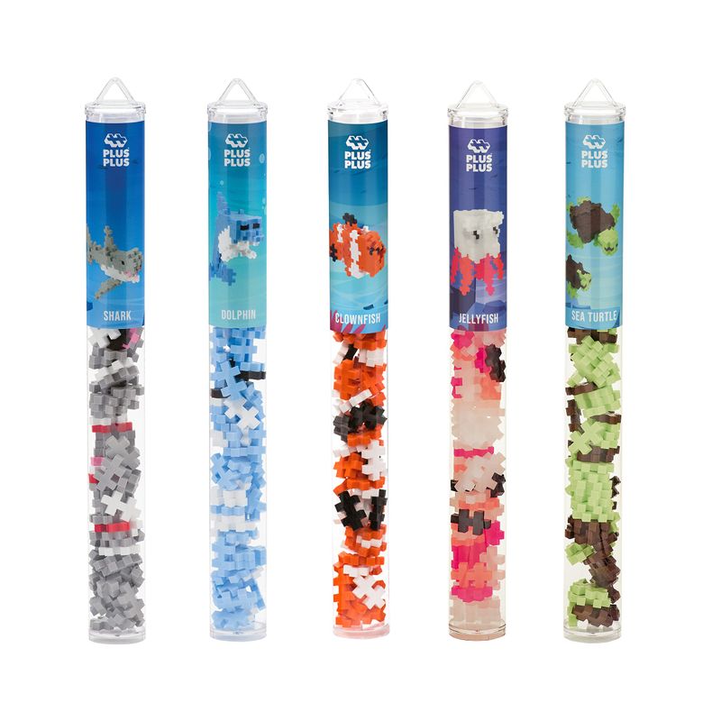PLUS PLUS - Ocean 5 Piece Playset Bundle, 70 pc Tubes - Construction ...