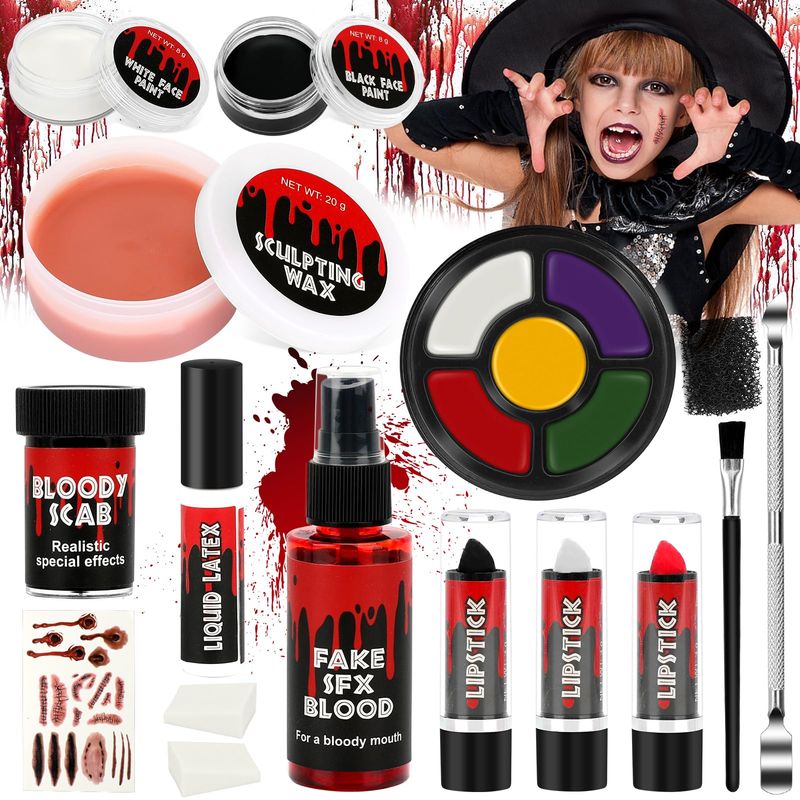 Halloween Makeup Kit-Bruise Makeup Face Body Painting Palette ...