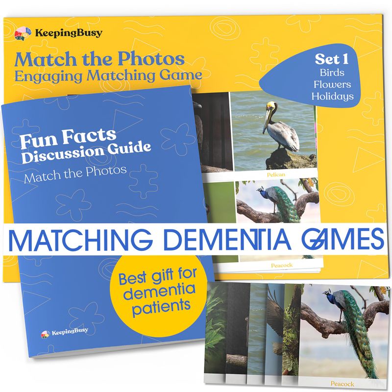 Keeping Busy Match The Photos with Fun Facts Set 1 Dementia Activities ...
