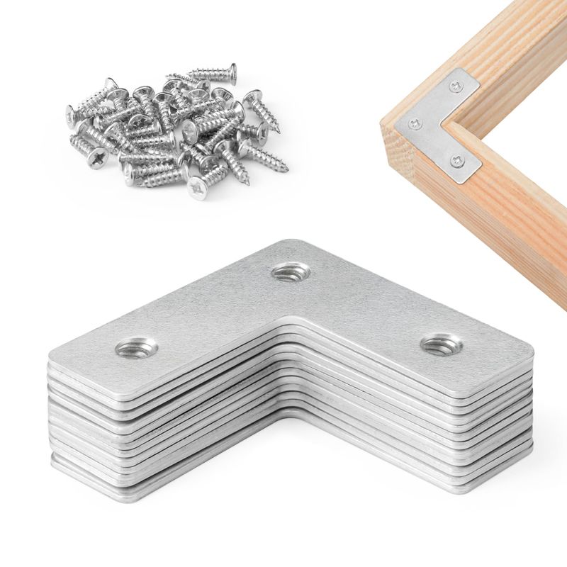 Angle Brackets Corner Bracket for Wood 12 Pcs | 37mm x 37mm x 13mm | L ...