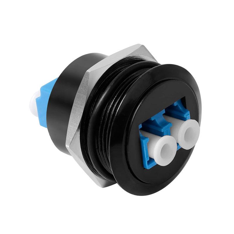 QIANRENON LC Fiber Embedded Threaded Fixed Mount Adapter LC Female to ...