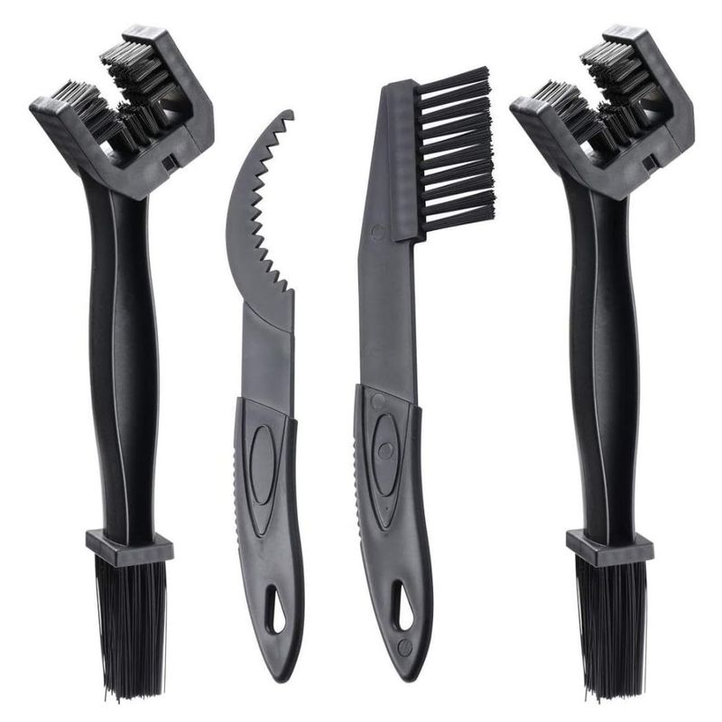 XSAJU Chain Brushes Set of 4 Bicycle Bike Chain Cleaning Gear Cleaning ...
