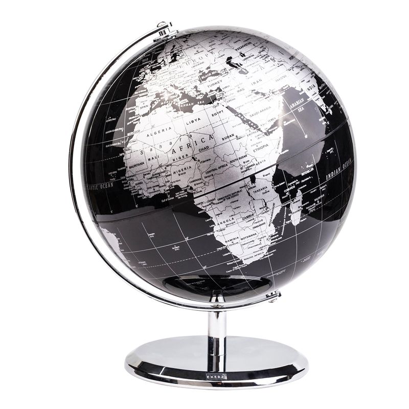 Exerz 20cm World Globe With a Metal Base – Educational/Geographic ... Exerz 20cm World Globe With a Metal Base – Educational/Geographic ...