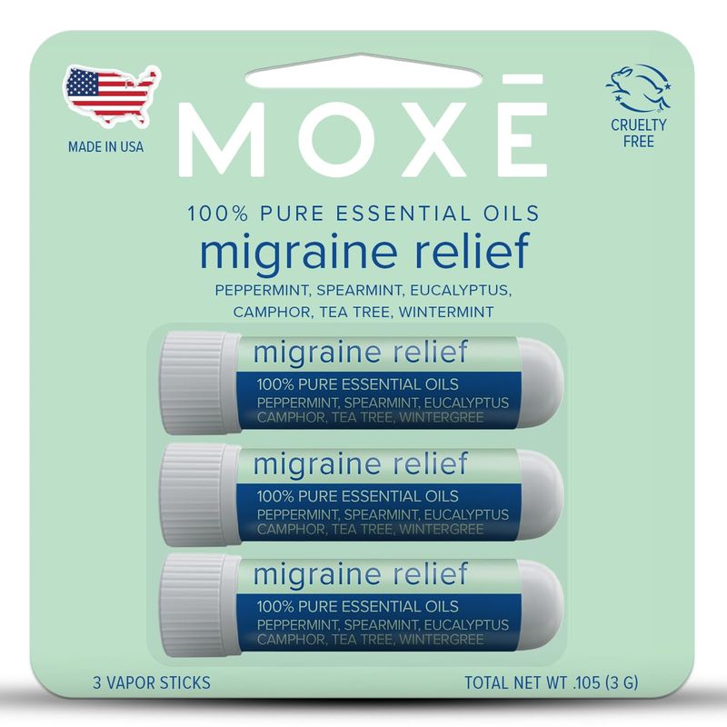 MOXE Migraine Relief Nasal Inhalers, Essential Oils for Headaches ...