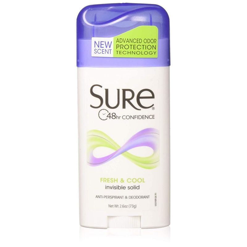 Sure Anti-Perspirant & Deodorant Invisible Solid Fresh & Cool 2.60 oz ...