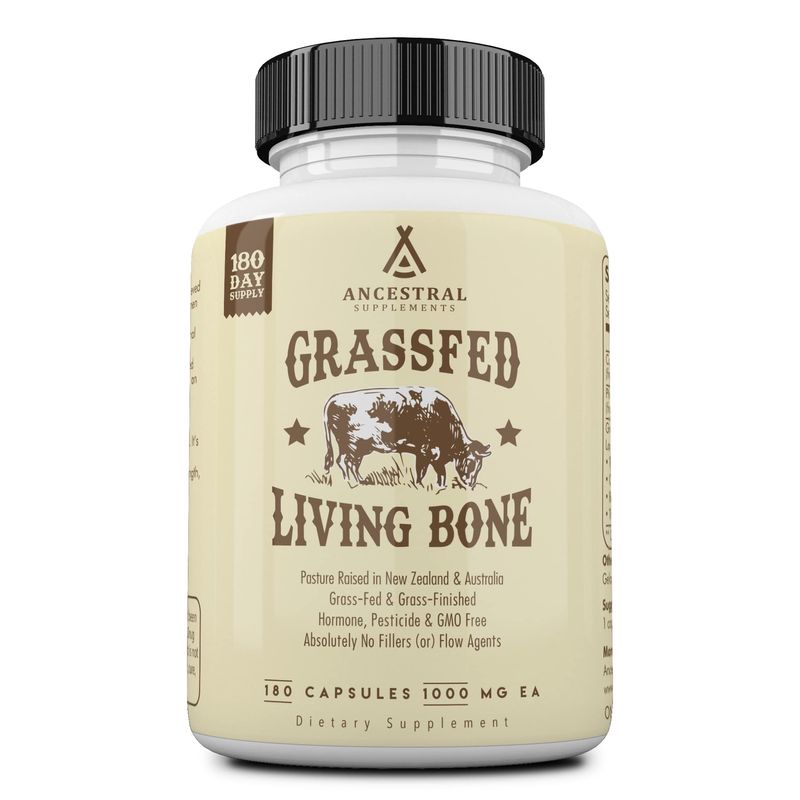 Ancestral Supplements Grass Fed Beef Living Bone Supplement, Bone Meal ...
