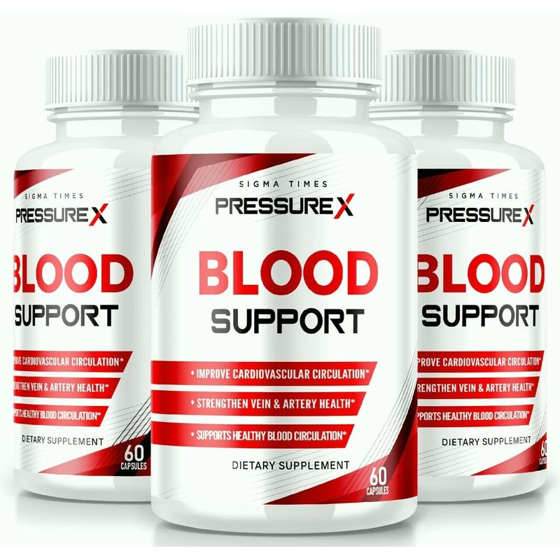 (3 Pack) Pressure X Blood Support Pills to Balance Blood Pressure ...