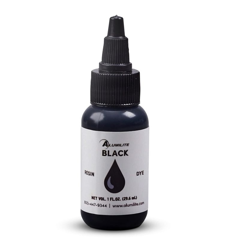 Alumilite Dye Liquid Color Tint Black (1 oz) Highly Concentrated ...
