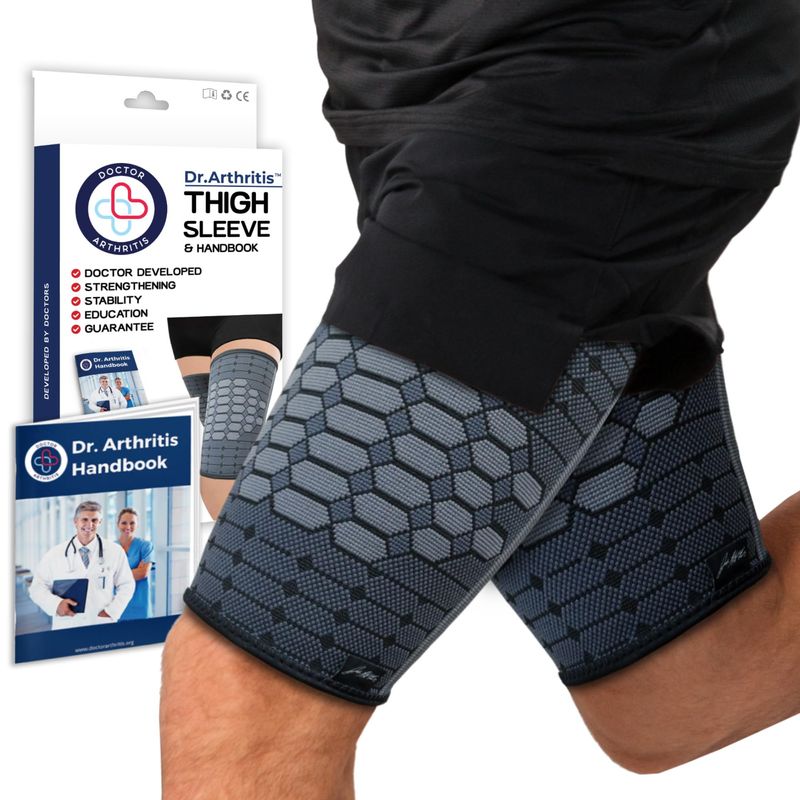 Doctor Developed Thigh Compression Sleeve for Women and Men, Breathable ...