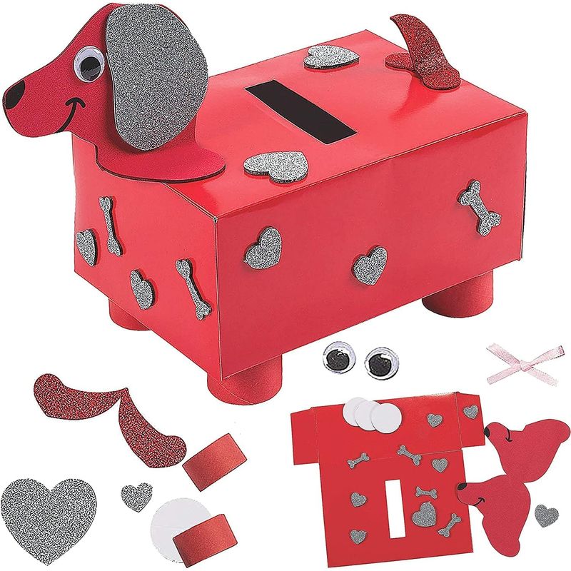 4E's Novelty DIY Valentines Mailbox Craft Valentine's Day Card Exchange ...