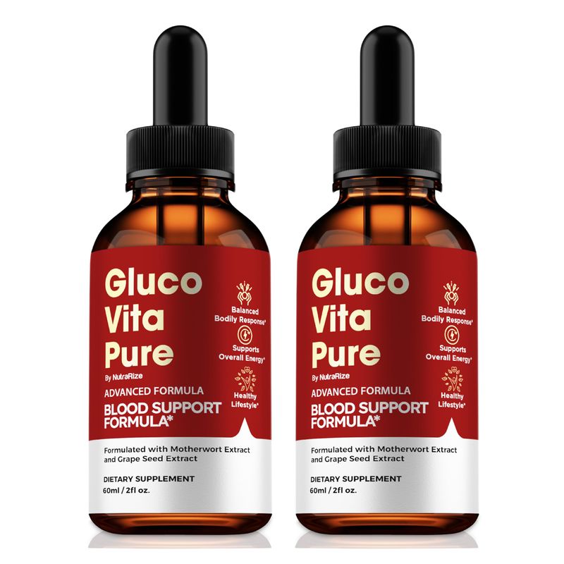 (2 Pack) GlucoVita Pure, Official Gluco Vita Pure Drops, All-Natural ...