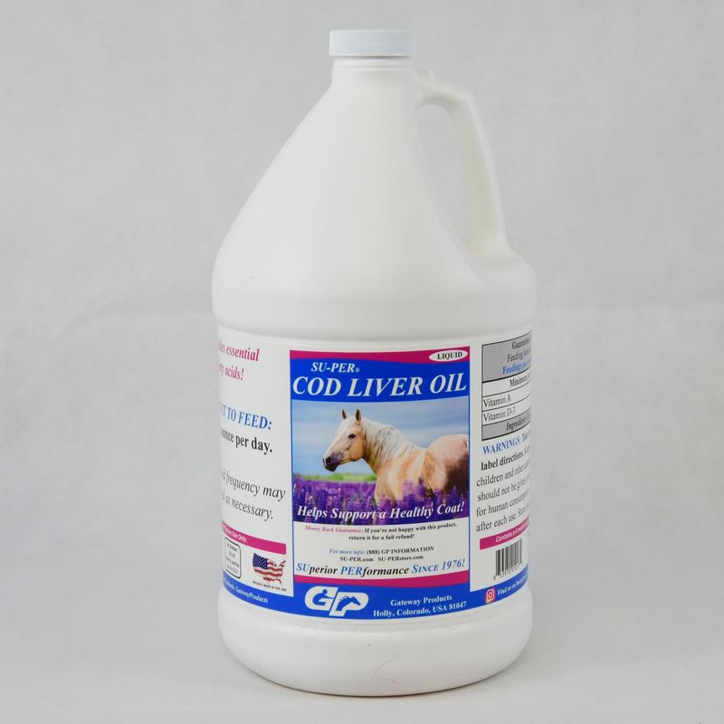 SU-PER Cod Liver Oil for Horses - Horse Oil Supplement with Essential ...