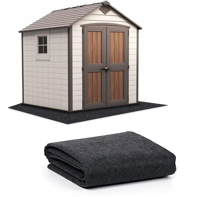 6 x 4 FT Outdoor Storage Shed Mat, Waterproof Storage Shed Flooring Mat ...
