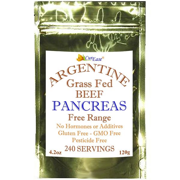 ORGANIC Argentine Desiccated BEEF PANCREAS Powder UNDEFATTED 240 ...