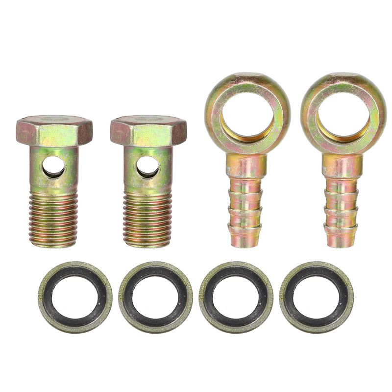 A ABSOPRO Banjo Bolt Banjo Hose Barb Bolt Fitting Brake Line Fitting ...