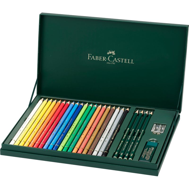 Faber-Castell Art & Graphic Polychromos Colour Pencil, Gift Set, Mixed ...
