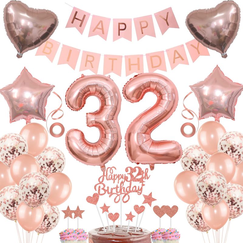 Decoration 32nd Birthday woman cake decoration 32th birthday women ...