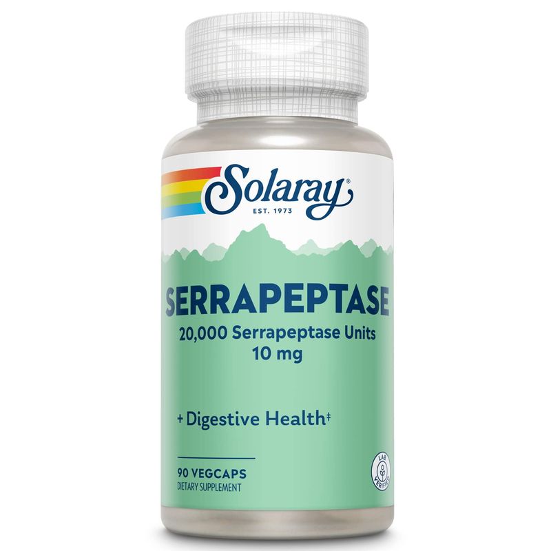 Solaray Serrapeptase 10 mg VCapsules, 90 Count - Online Marketplace ...
