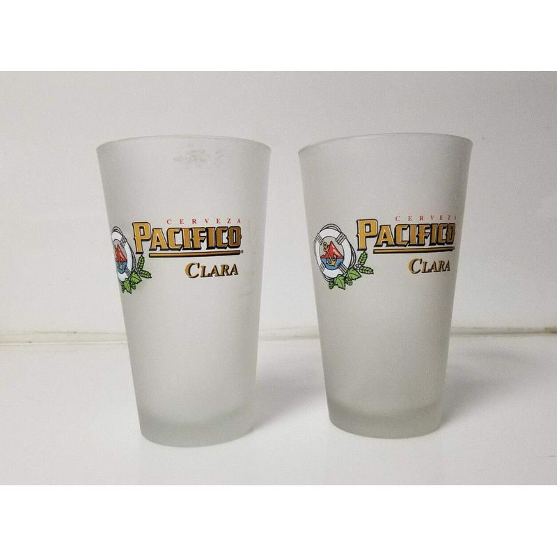 Pacifico Cerveza Mexican Beer Pint Glass | Set of 2 Glasses - Online ...