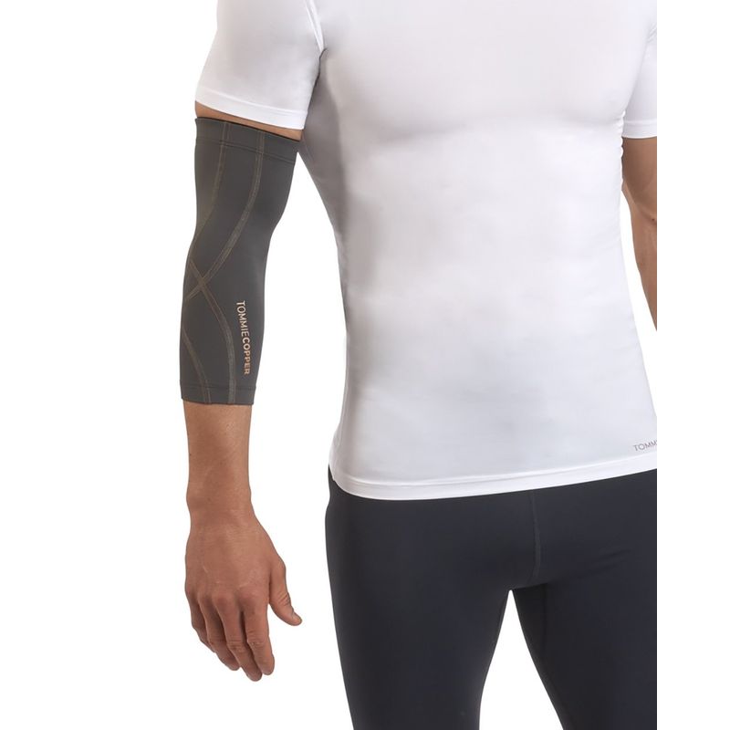 Tommie Copper Men's Performance Elbow Sleeves 2.0, Small, Slate Grey ...
