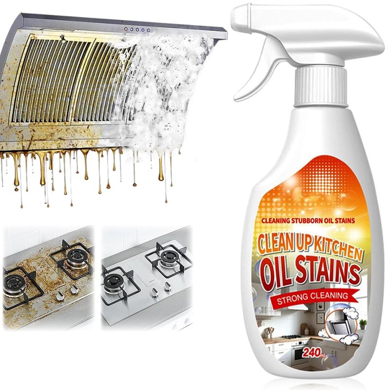 New Upgrade Kitchen Cleaner, Clean Up Kitchen Oil Stains Spray, Multi ...