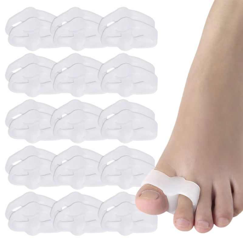 Bunion Corrector, 15 Pairs Silicone Gel Toe Separator, Toe Separator ...