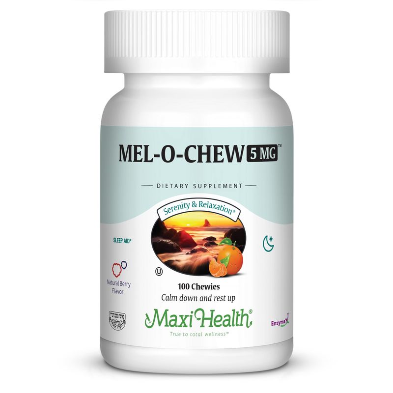 Maxi Health Extra-Strength Mel-O-Chew 5 MG Kosher Chewable Melatonin ...