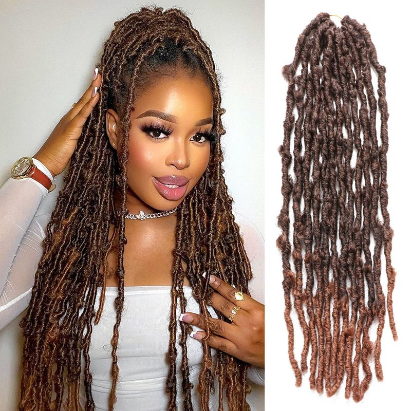 Butterfly Locs Crochet Hair 6 Packs Pre Looped Distressed Locs Crochet ...
