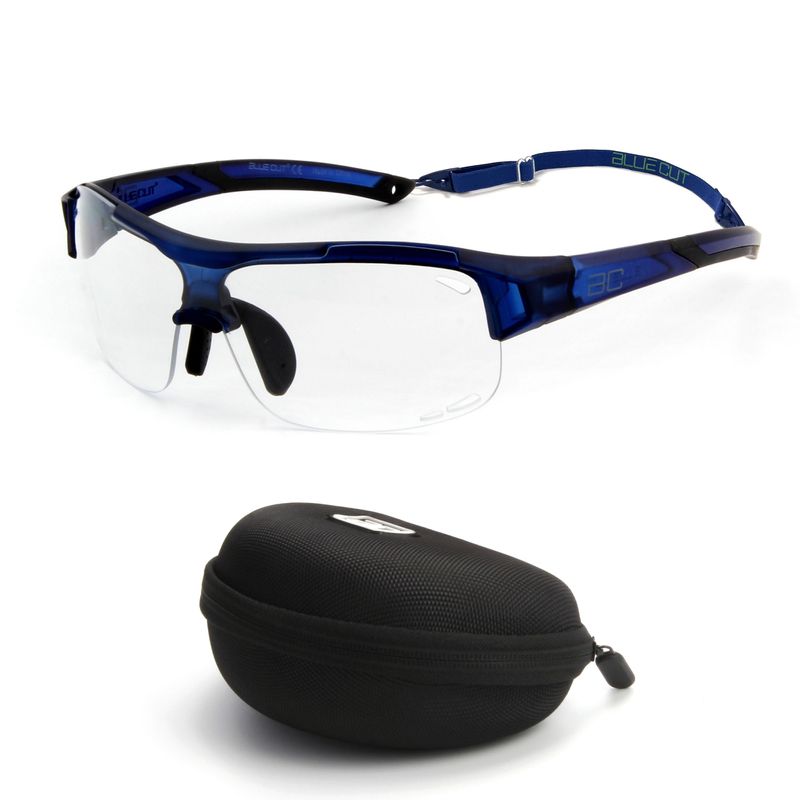 BLUE CUT Sports Safety Goggles Interchangeable Sun Lens Anti Fog UV ...