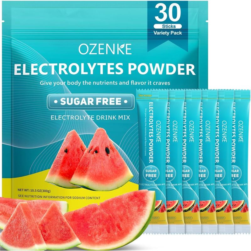 OZENKE Electrolytes Powder Packets,30 Sticks Hydration Packets Sugar ...