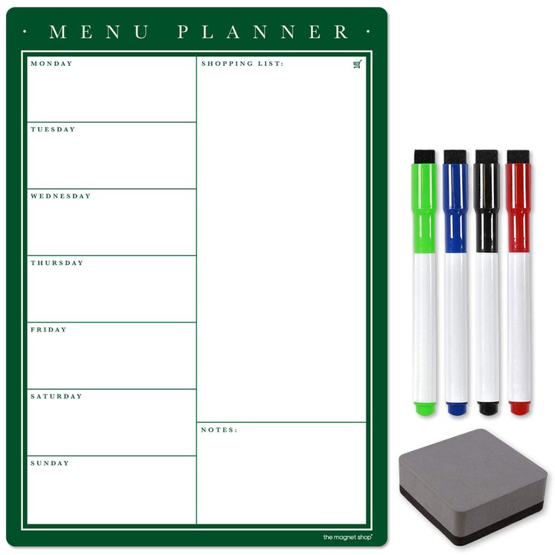 TMS Magnetic Weekly Meal Planner A4, Fridge Whiteboard Planner ...