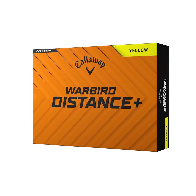 Callaway Golf Balls WARBIRD DISTANCE YLW 25 1 Dozen (12 Piece), 2-Piece ...