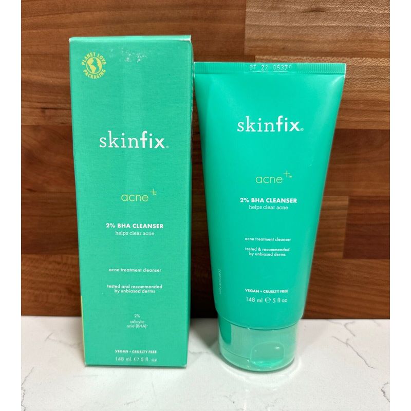 NEW Skinfix Acne+ 2% BHA Acne Treatment AHA Cleanser - 5 oz / 148mL ...