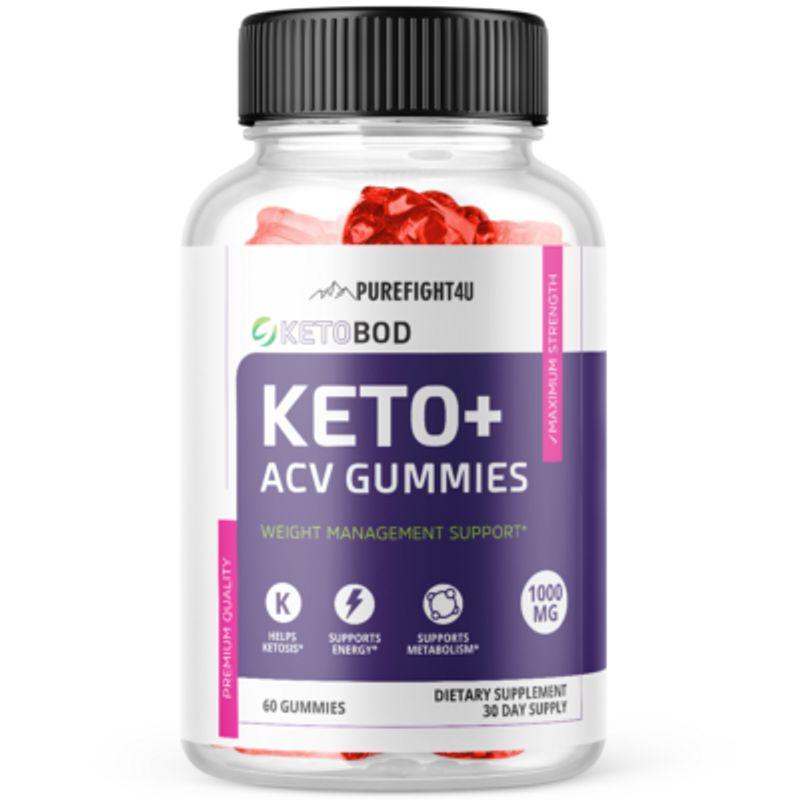 Keto+ ACV KetoBod Gummies, Helps Ketosis and Metabolism-60 Gummies ...