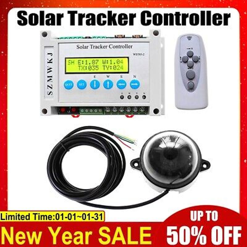 Electronic Dual Axis Solar Panel Automatic Tracking LCD Solar Tracker ...