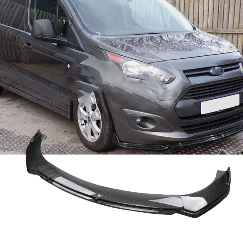 Carbon Fiber For Ford Transit Connect Front Bumper Lip Splitter Spoiler ...