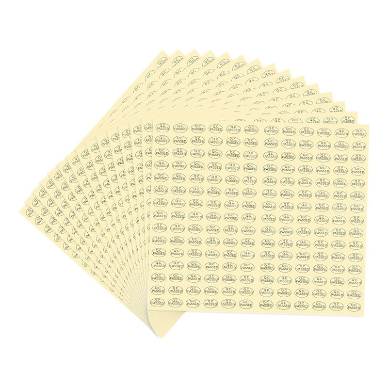 PATIKIL QC Passed Stickers 0.5x0.35, 2700 Pcs Inventory Quality Control ...