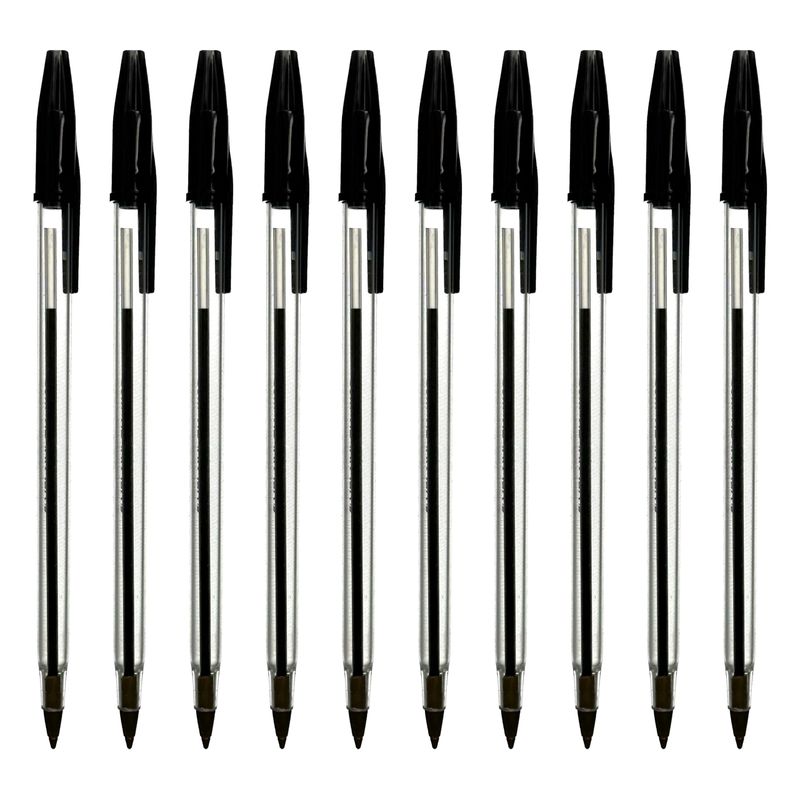 ARTH Black Biro Pens Ballpoint Multipack Box Of 50 Pens - EveryMarket