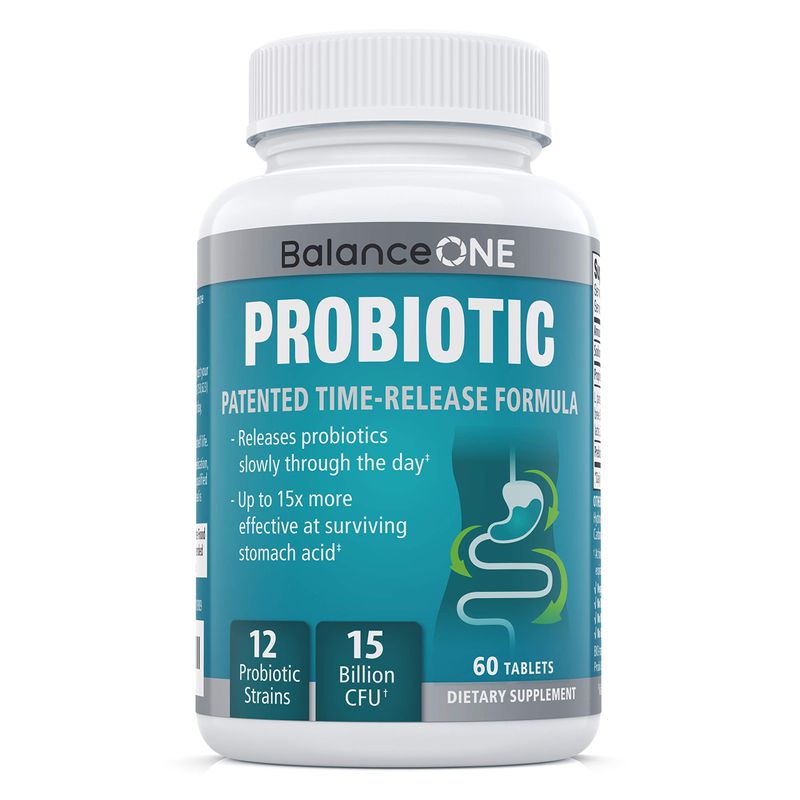 Balance ONE Probiotic, Daily Probiotics for Women & Men, Shelf Stable ...