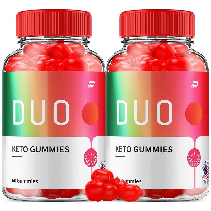 (2 Pack) Duo Keto ACV Gummies Duo Keto ACV + Keto Advanced Keto Formula ...