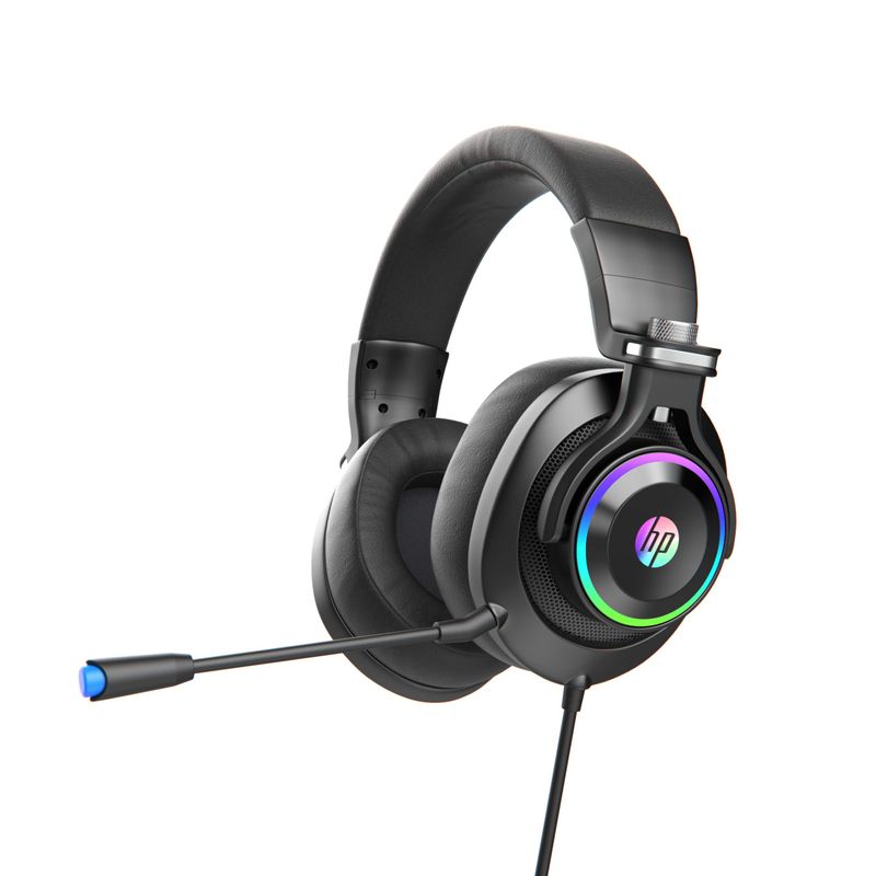 HP Wired Gaming Headphones Xbox One Headset Surround Sound RGB LED ...