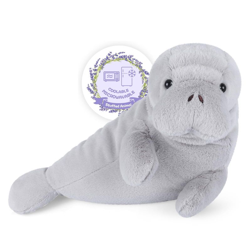 SuzziPals Coolable and Warmable Manatee Plush, Microwavable Stuffed ...