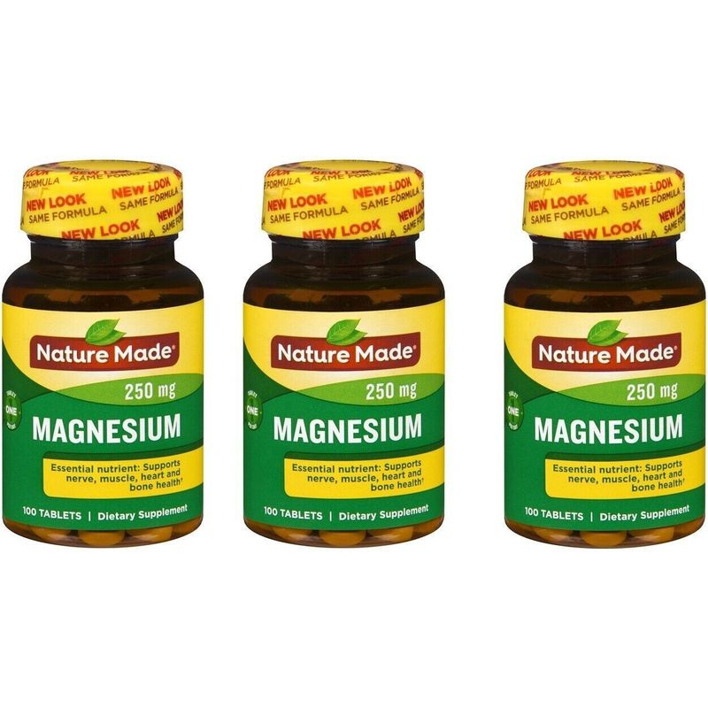 Nature Made Magnesium Oxide 250mg Tab 100ct **3 Pack** - Online ...