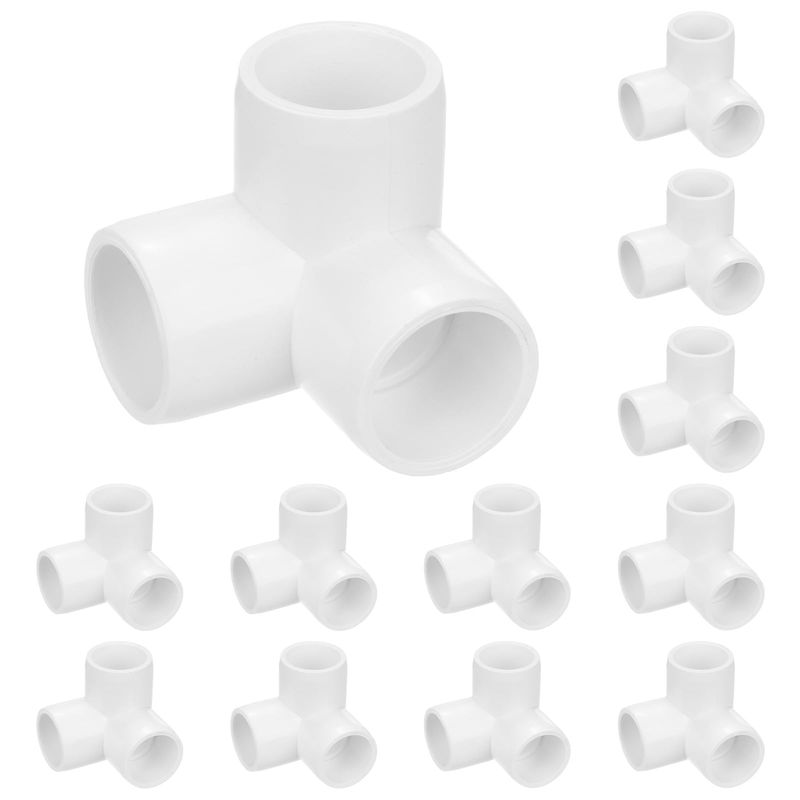 M METERXITY 8-Pack PVC Fittings, 1/2 Inch PVC Pipe Connectors 3-Way for ...