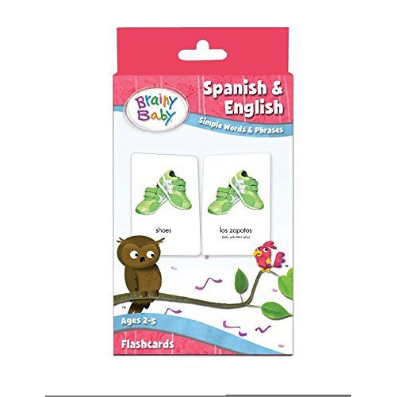Brainy Baby Spanish & English Flashcards: Simple Words and Phrases ...
