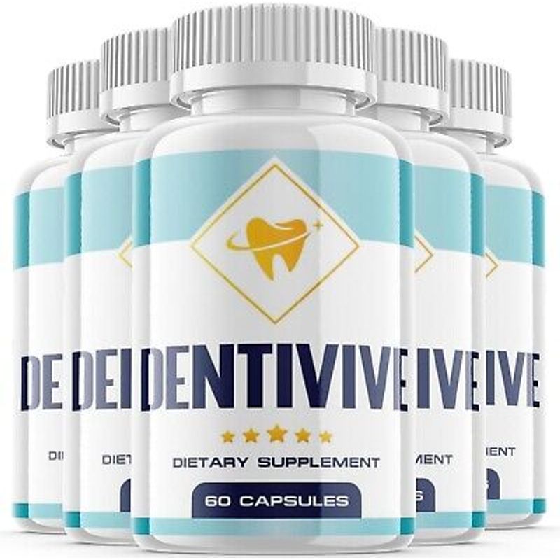 (5 Pack) Dentivive Dental Supplement Pills - For Teeth Health & Gums ...