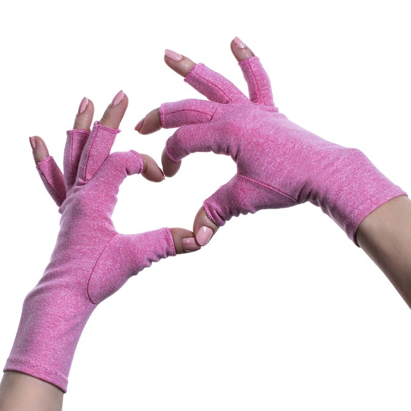 Open Finger Compression Gloves - Arthritis Gloves for Women, Men ...