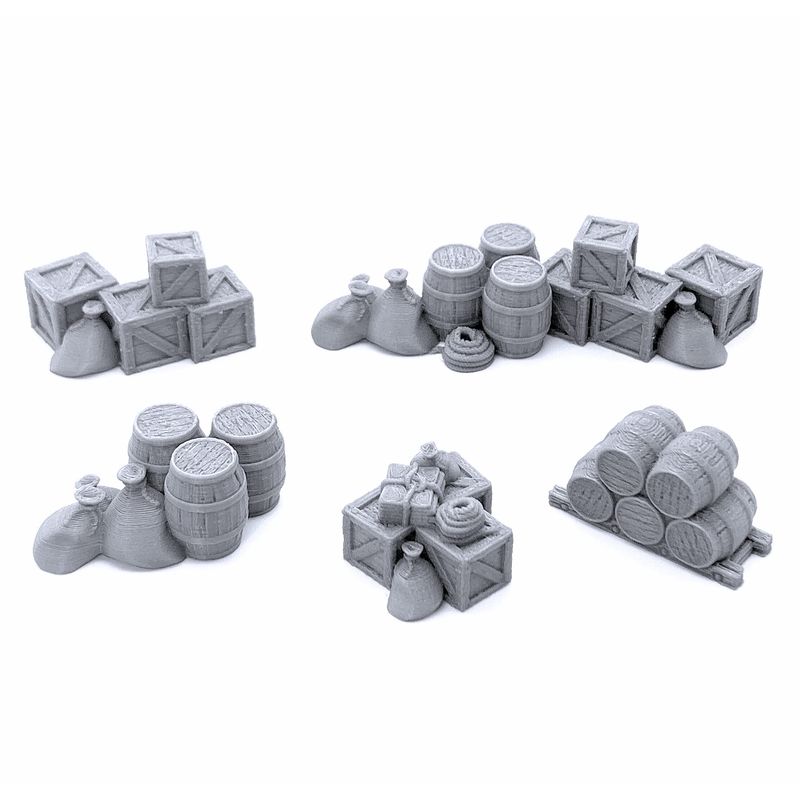 Cargo Piles DND Terrain Compatible with Dungeons and Dragons, Warhammer ...