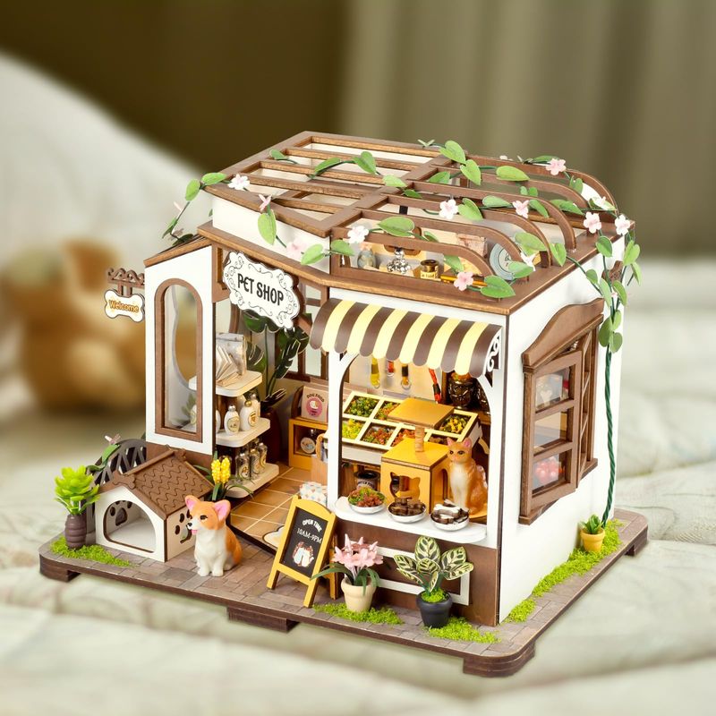 CRIOLPO DIY Miniature House Kit, Miniature Doll House Kit, 3D Wooden ...