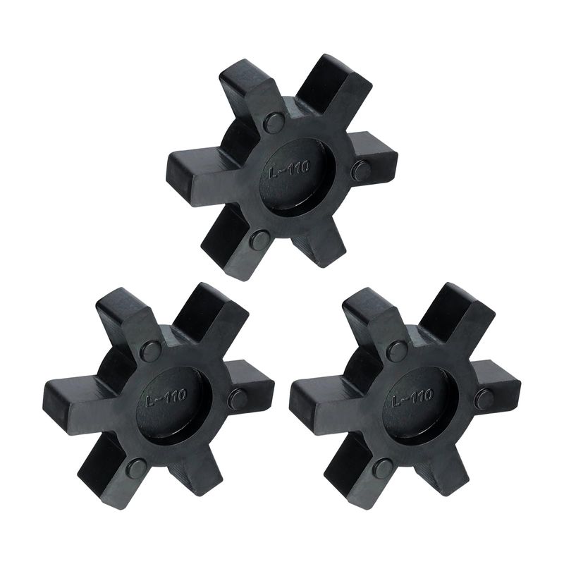 sourcing map 3pcs L110 Jaw Coupling Insert, Flexible Solid Type NBR ...